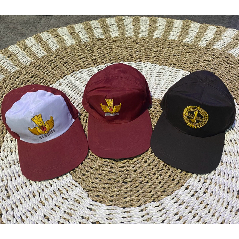 Jual Topi Sekolah Anak SD Merah Putih Merah Pramuka | Shopee Indonesia