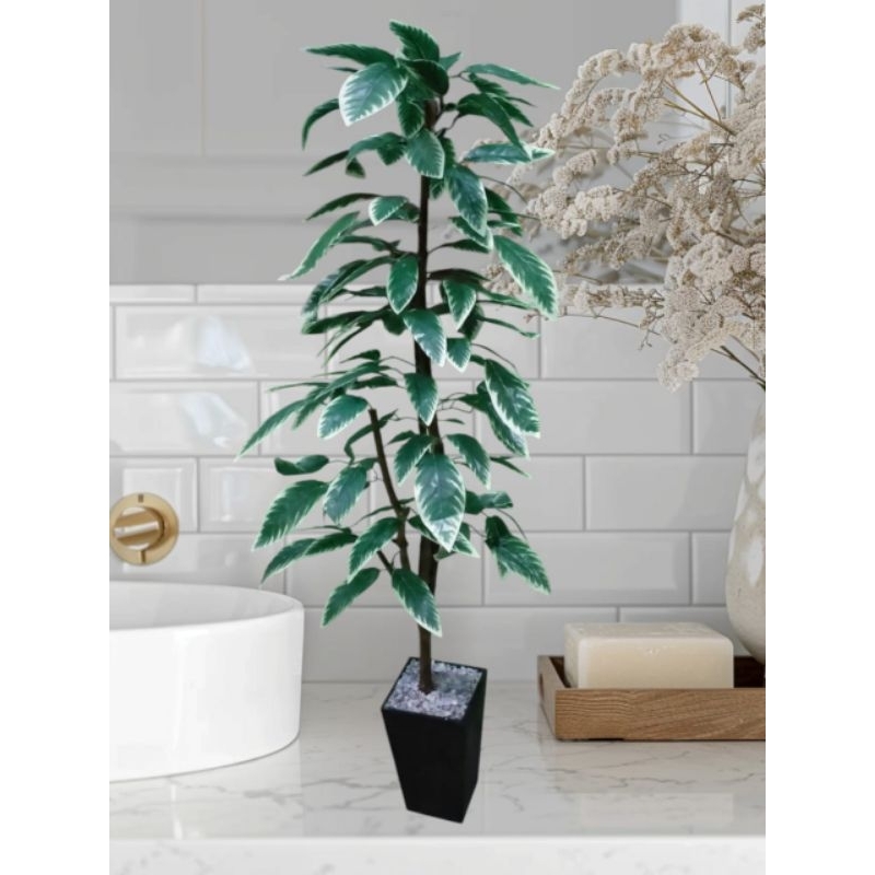 Jual bunga sias sudut ruangan/bunga artificial/mangga lis putih ...