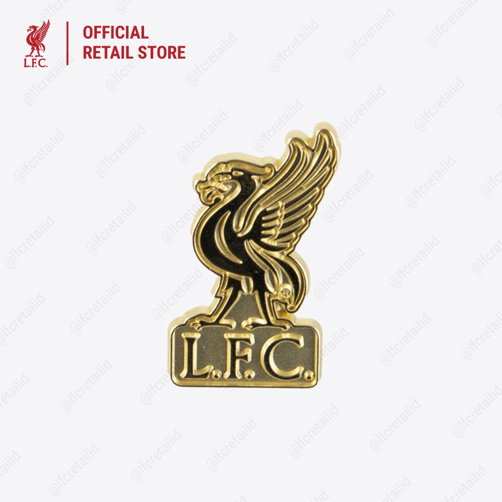 Jual Liverpool FC Gold Finish Liverbird Badge - Official LFC ...