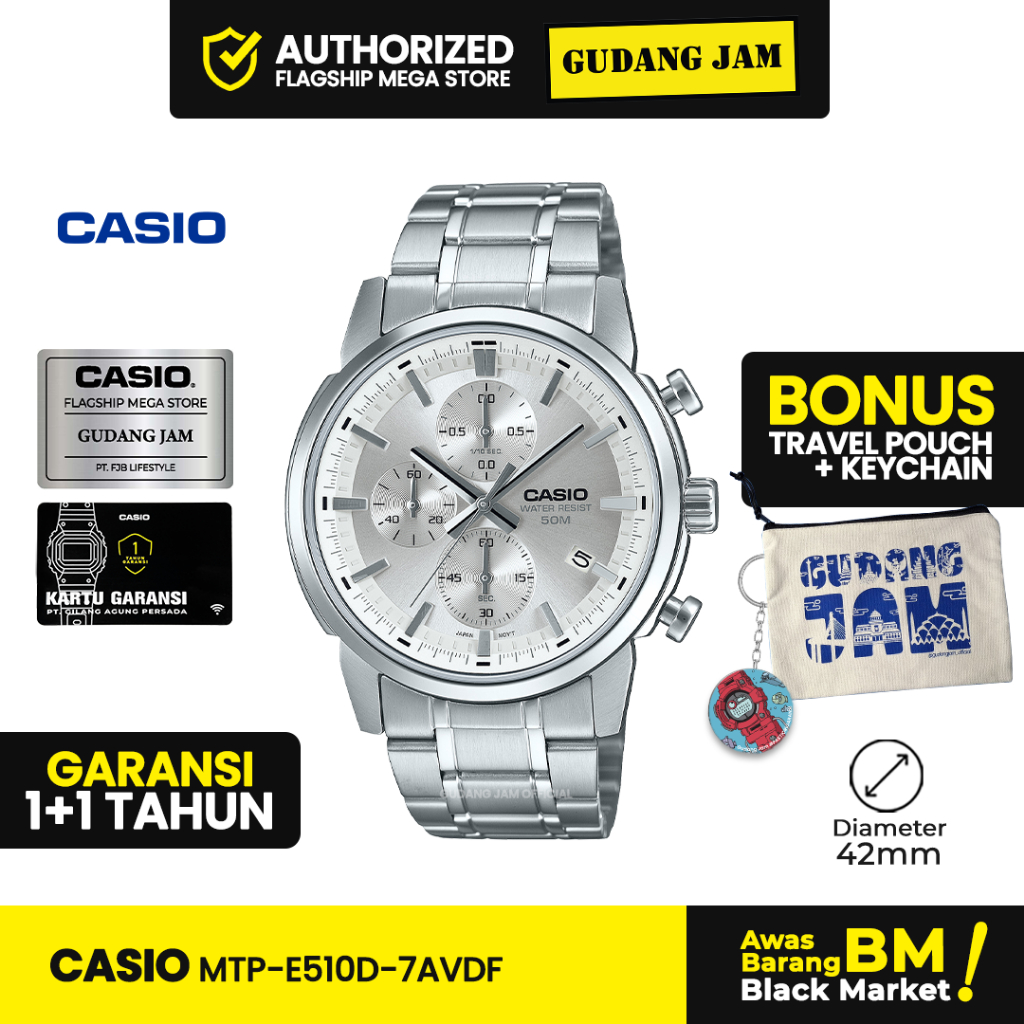 Jual Jam Tangan Casio General MTP-E510D-7AVDF MTP-E510D-7A MTP-E510D MTP E510D | Shopee Indonesia
