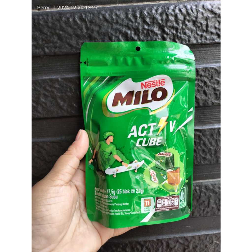 Jual (BARU) Nestle Activ Cube Kaca 7.5g & 25pcs | Milo Candy Cube ...
