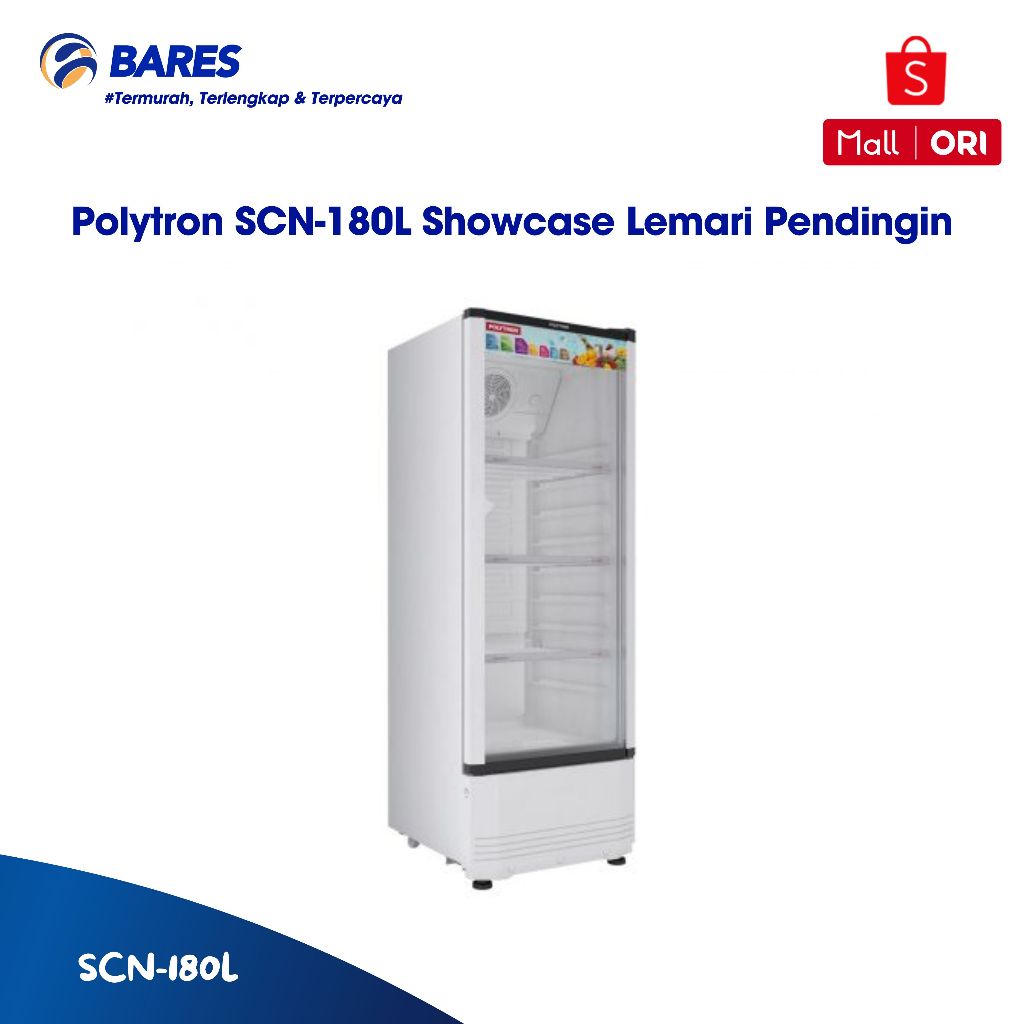 Jual Polytron SCN-180L Showcase Lemari Pendingin Kapasitas 180 Liter ...