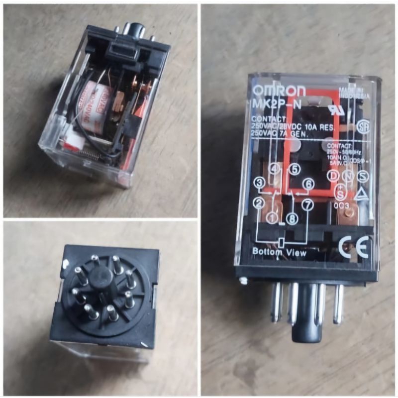 Jual Relay Omron MK2P 220VAC 8Pin + Socket | Shopee Indonesia