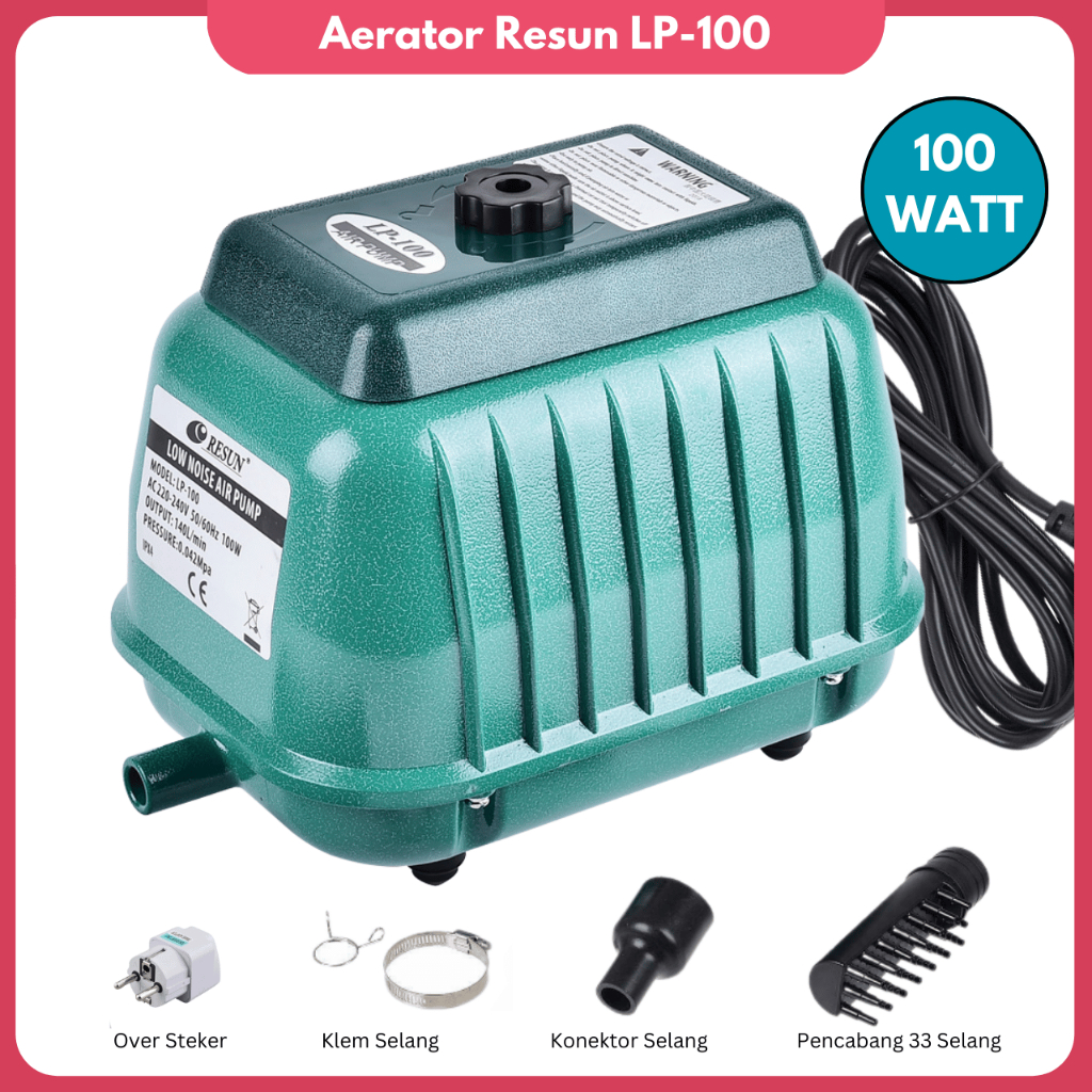 Jual Aerator Resun LP 100 Pompa Udara Aerator Air Pump Blower 100w LP-100 / LP 100 Mesin ...