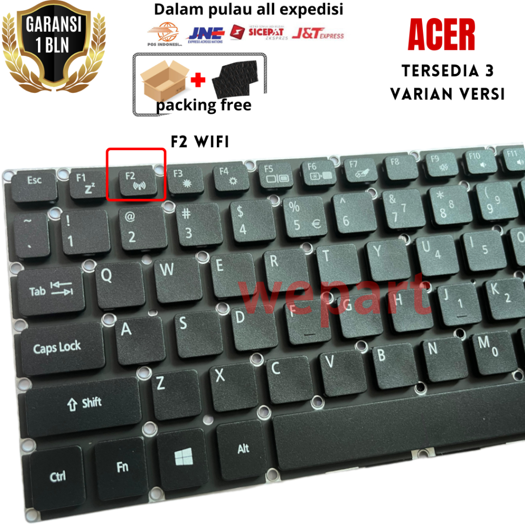 Jual Keyboard ACER Aspire 3 A314-32 33 A314-21 Tombol power F2 WIFI ...