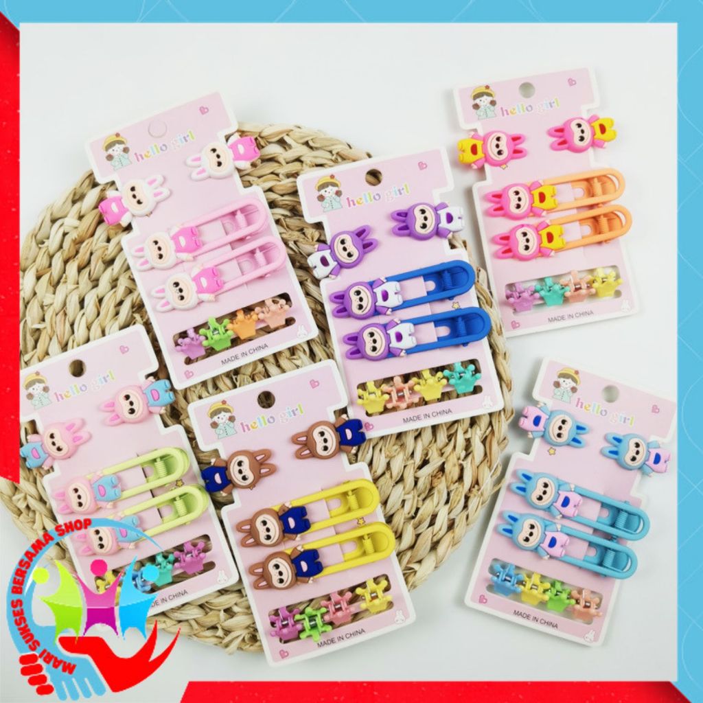 Jual MSBS Jepit Rambut Anak Perempuan Lucu 8in1 Jepitan Rambut Fashion ...
