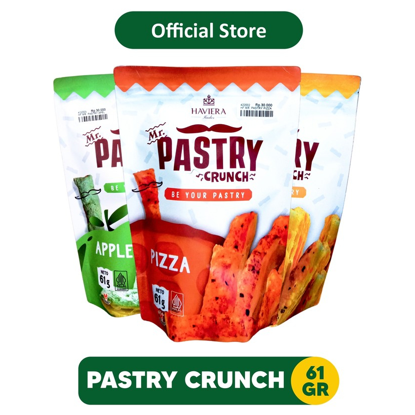 Jual Mr. Pastry Crunch Crispy (Chocolate - Pizza - Apple - Pesto Cheese ...