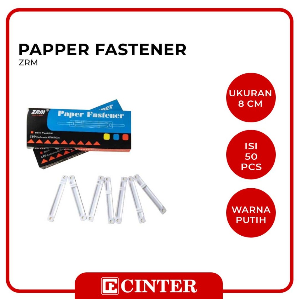 Jual ZRM - PLASTIK PENGIKAT KERTAS / PAPER FASTENER / ACCO PLASTIK ...