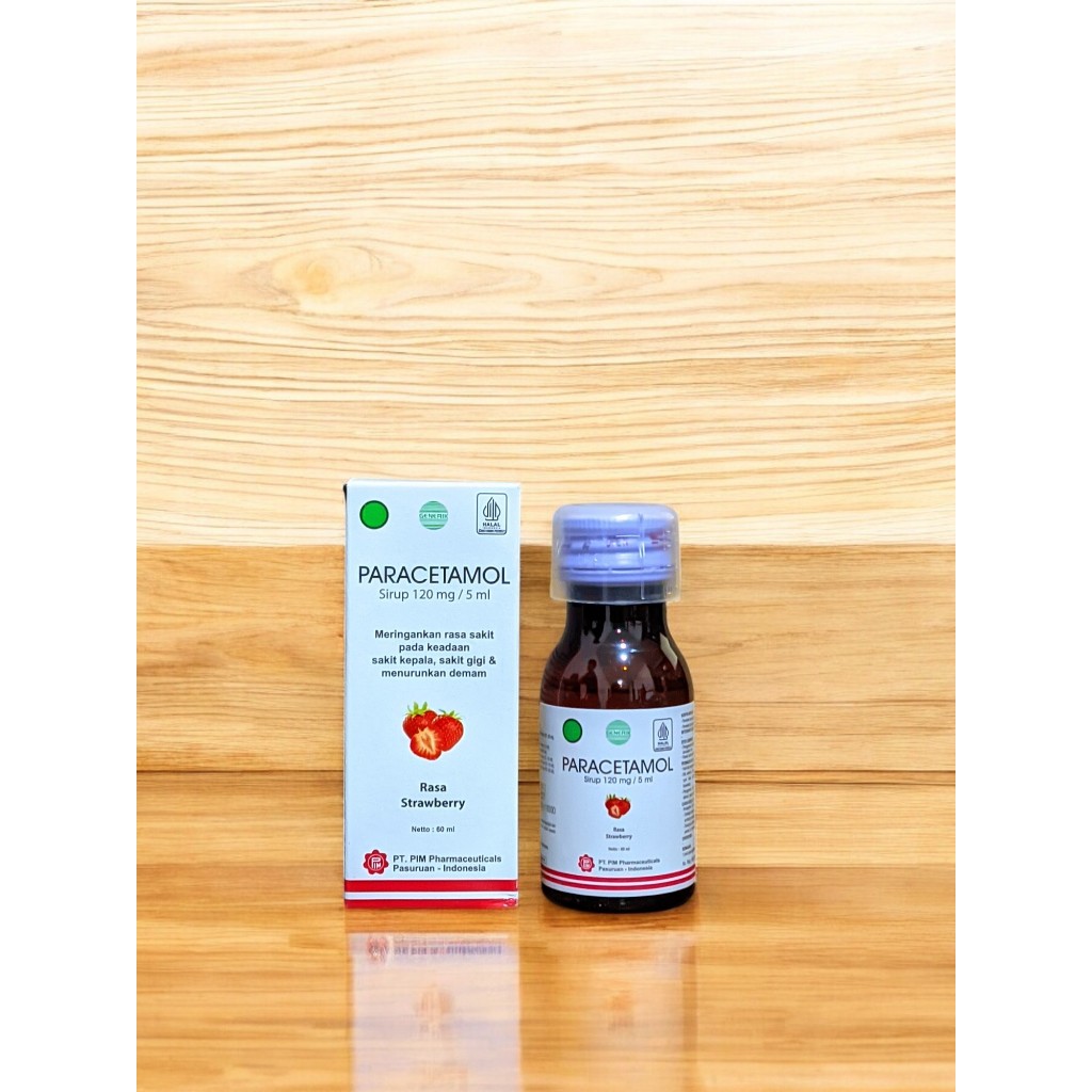 Jual paracetamol syrup rasa strawberry 60 ml | Shopee Indonesia