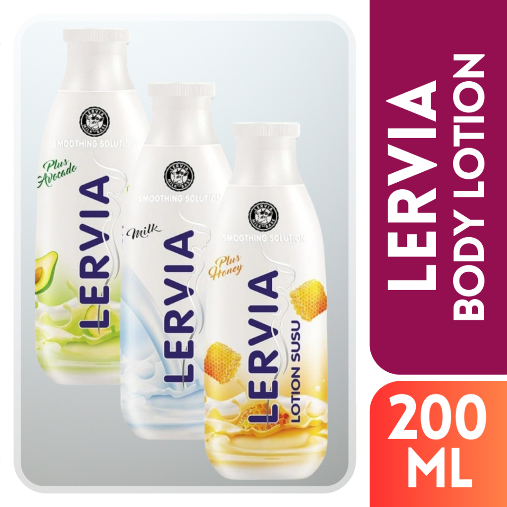 Jual LERVIA Hand Body Lotion Susu 200ml | Shopee Indonesia
