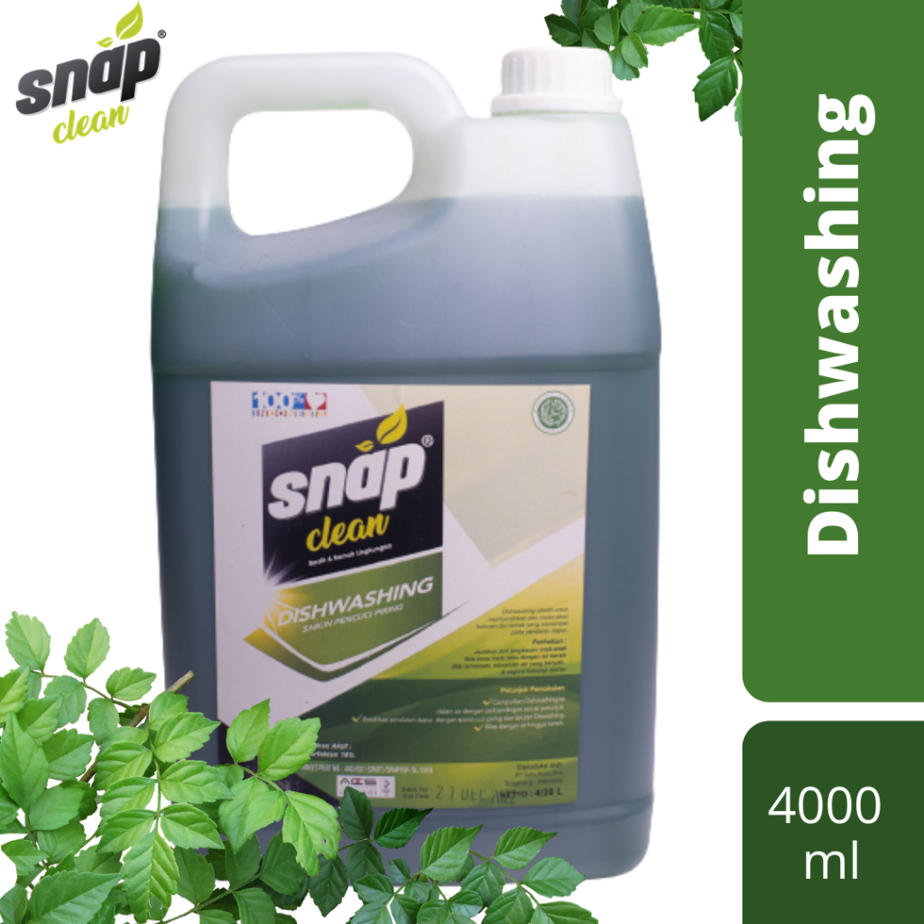 Jual snap clean sabun cuci piring cepat dan bersih dishwashing 4 liter ...