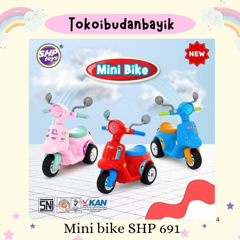 Jual SHP 691 Mini Bike SHP Toys Ride On Pre Balance Bike | Shopee Indonesia