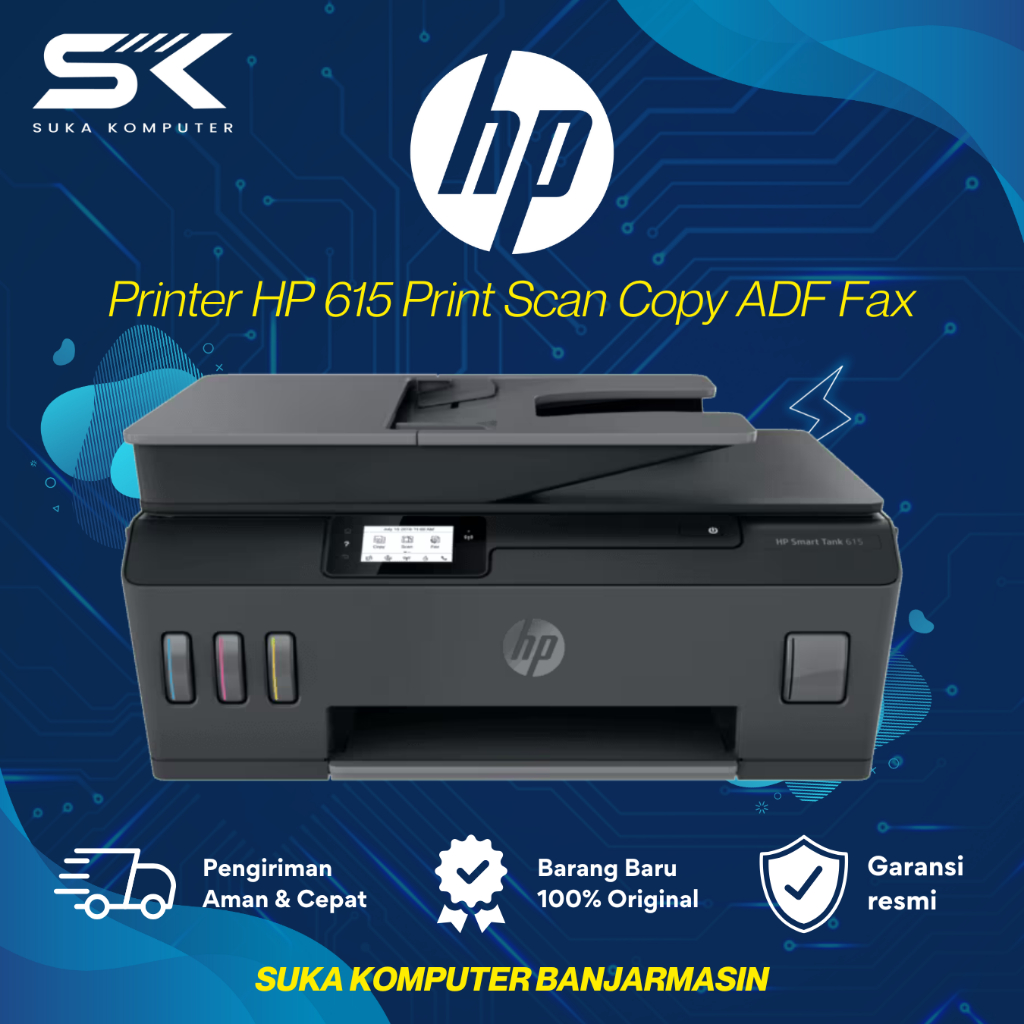 Jual Printer HP Smart Tank 615 (Print, Scan, Copy, WiFi and Fax ...