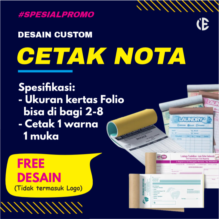 Jual NOTA NCR SATU WARNA RIM/NOTA USAHA/NOTA CUSTOM FREE DESAIN ...