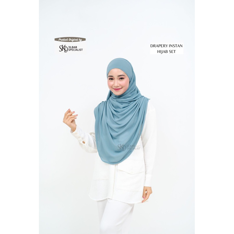 Jual SKD JILBAB Drapery Instan Hijab Set Malaysia | Shopee Indonesia