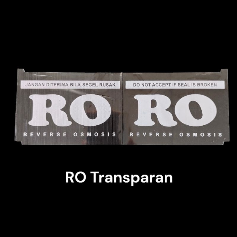 Jual Segel Galon RO Transparan - Tulisan Putih 200 Pcs | Shopee Indonesia