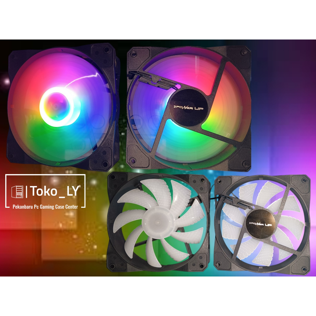 Jual Fan Casing PC/FAN Cooler PC Led Raptor RGB Loop Lampu Tengah Lost ...