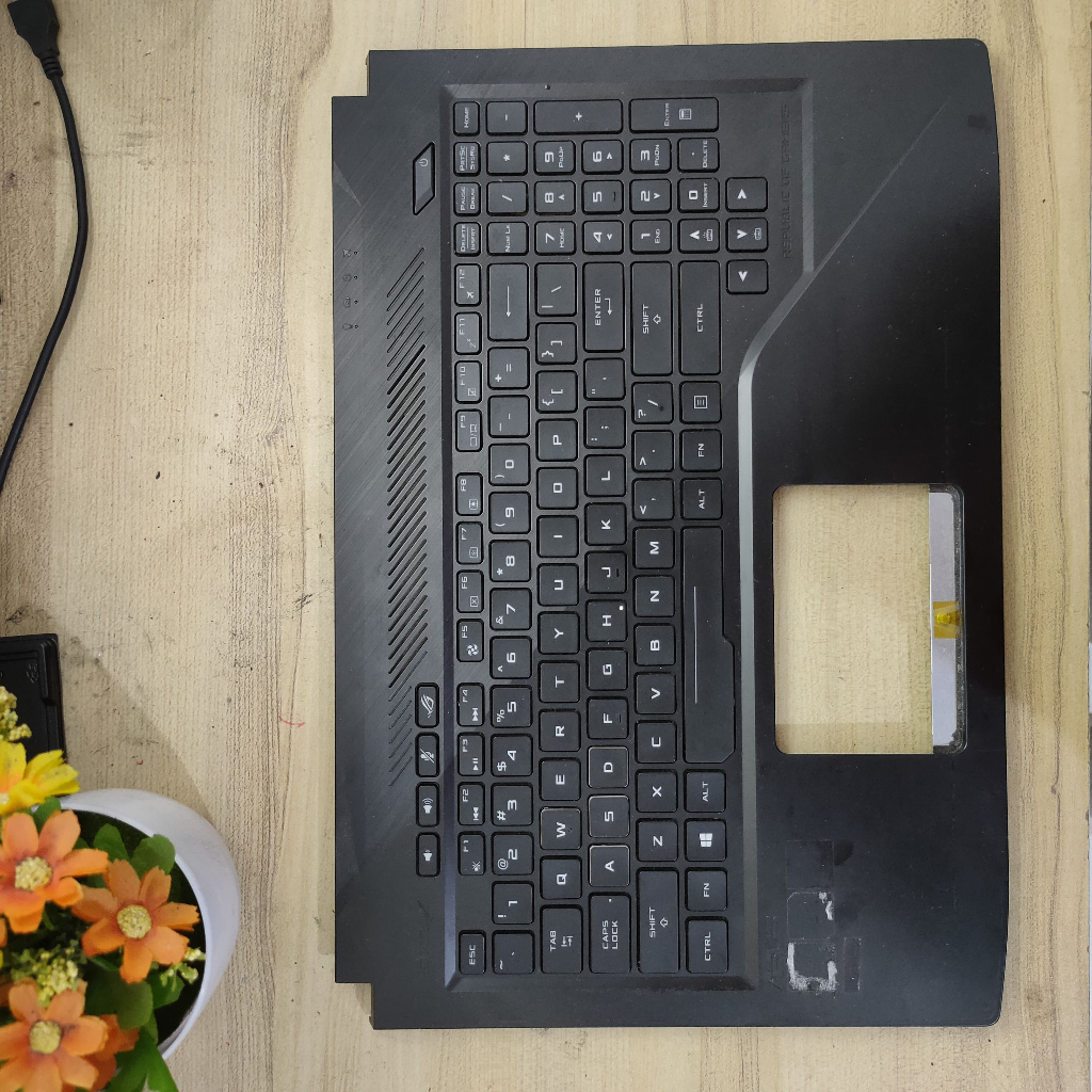 Jual case casing frame keyboard palmrest asus rog strix gl503 gl503g ...