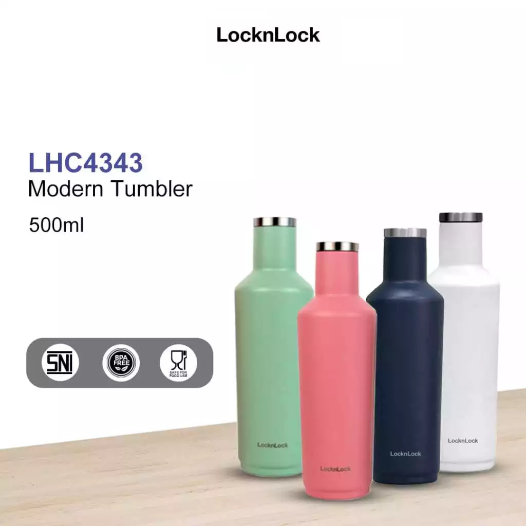Jual LocknLock Modern Tumbler LHC 4343 Vacuum Flask Bottle Termos 500 ...