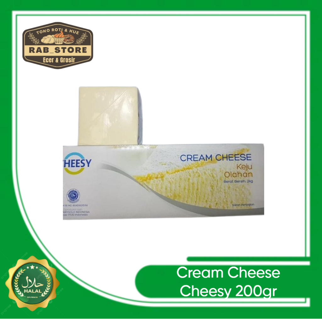 Jual Cream Cheese CHEESY Kemasan Repack 200gr | Shopee Indonesia