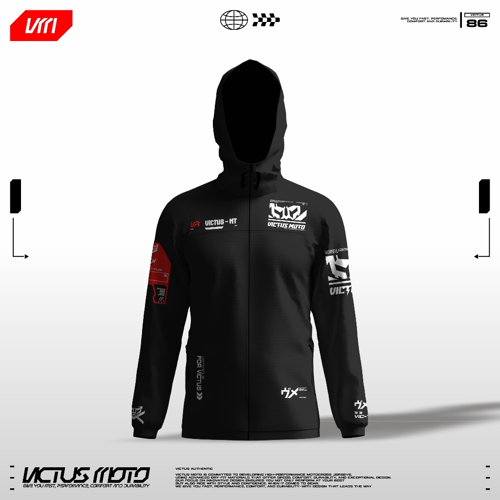 Jual Jaket Windbreaker Victus Moto Darkfire | Shopee Indonesia