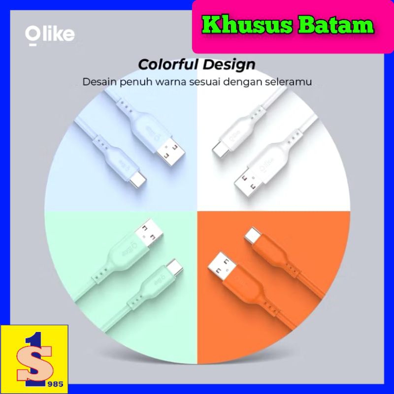 Jual Kabel Tipe C Olike A306C Fast charging 2.1A/Cable Tipe C (KHUSUS ...