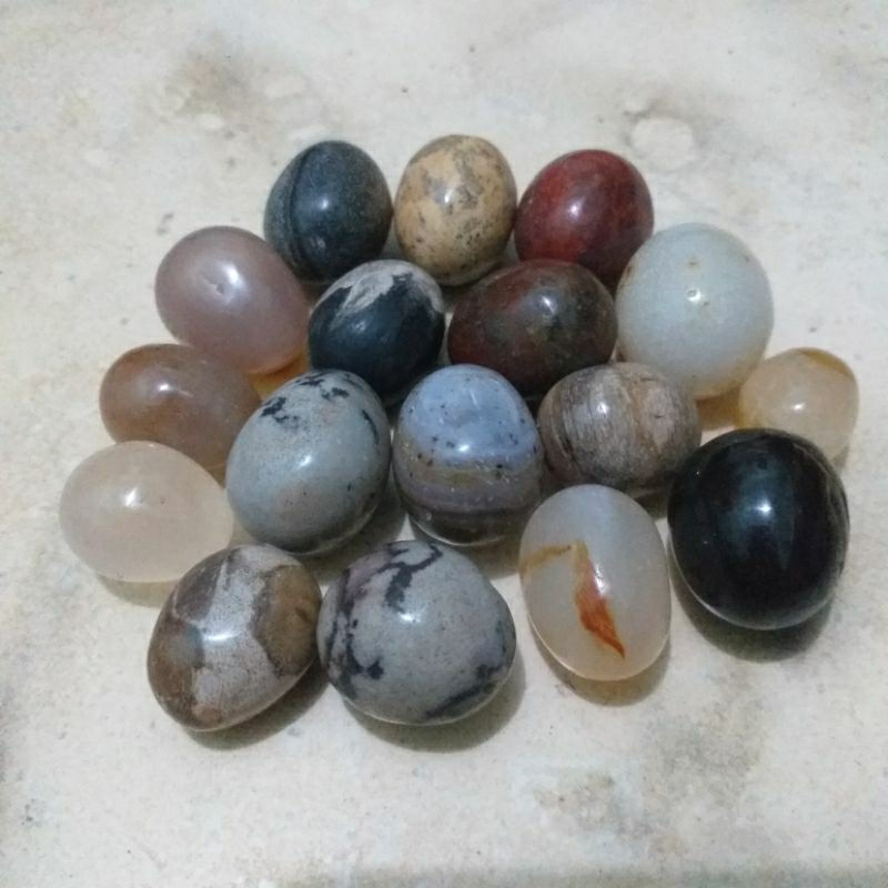 Jual batu akik ukir carving telur egg shape oval bkn batu gambar ...