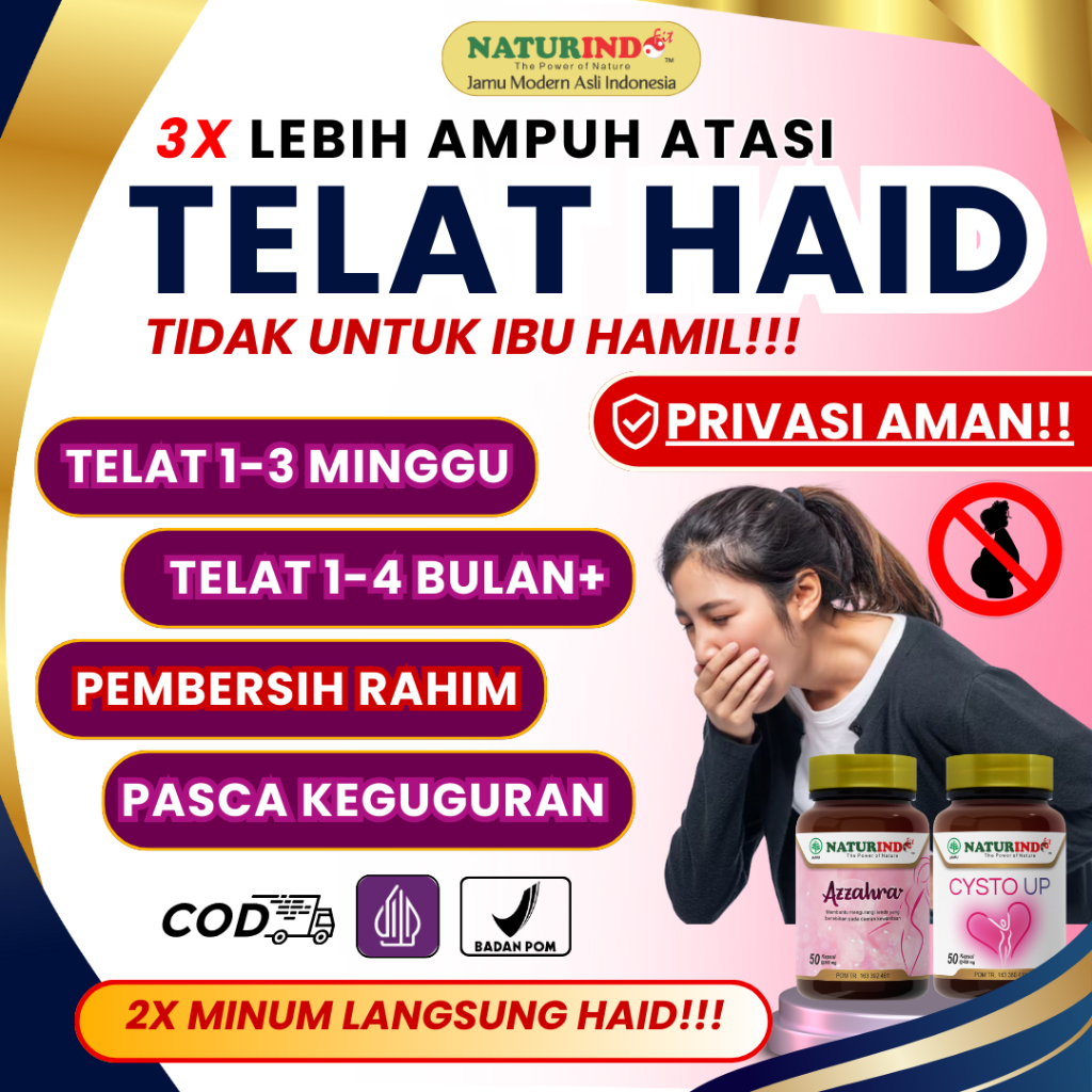 Jual Obat Telat Datang Bulan Pelancar Haid Telat Haid Tidak Teratur ...