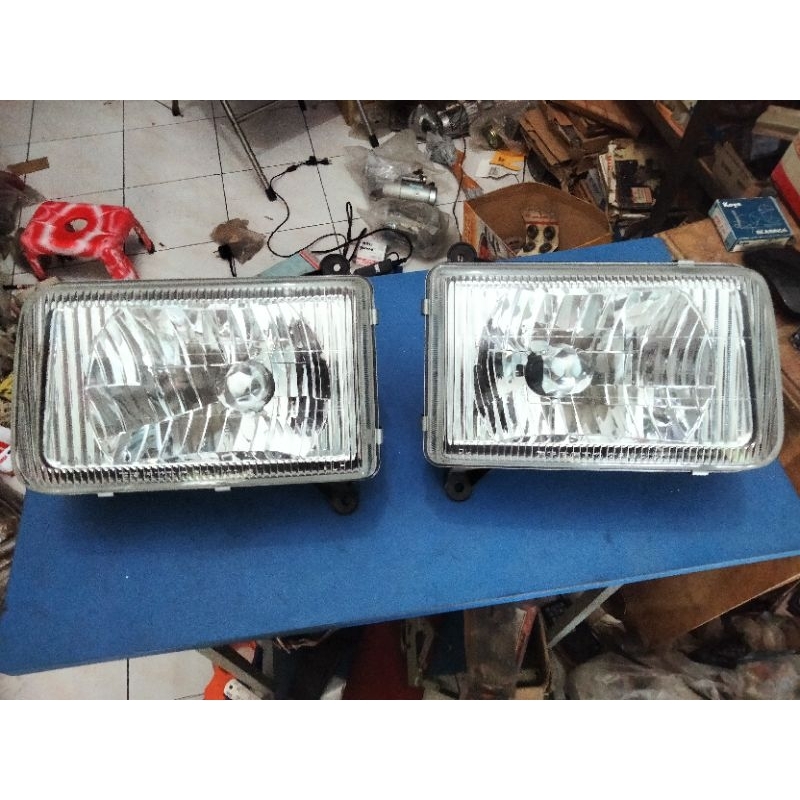 Jual headlamp head lamp lampu utama panther old merk depo kristal ...