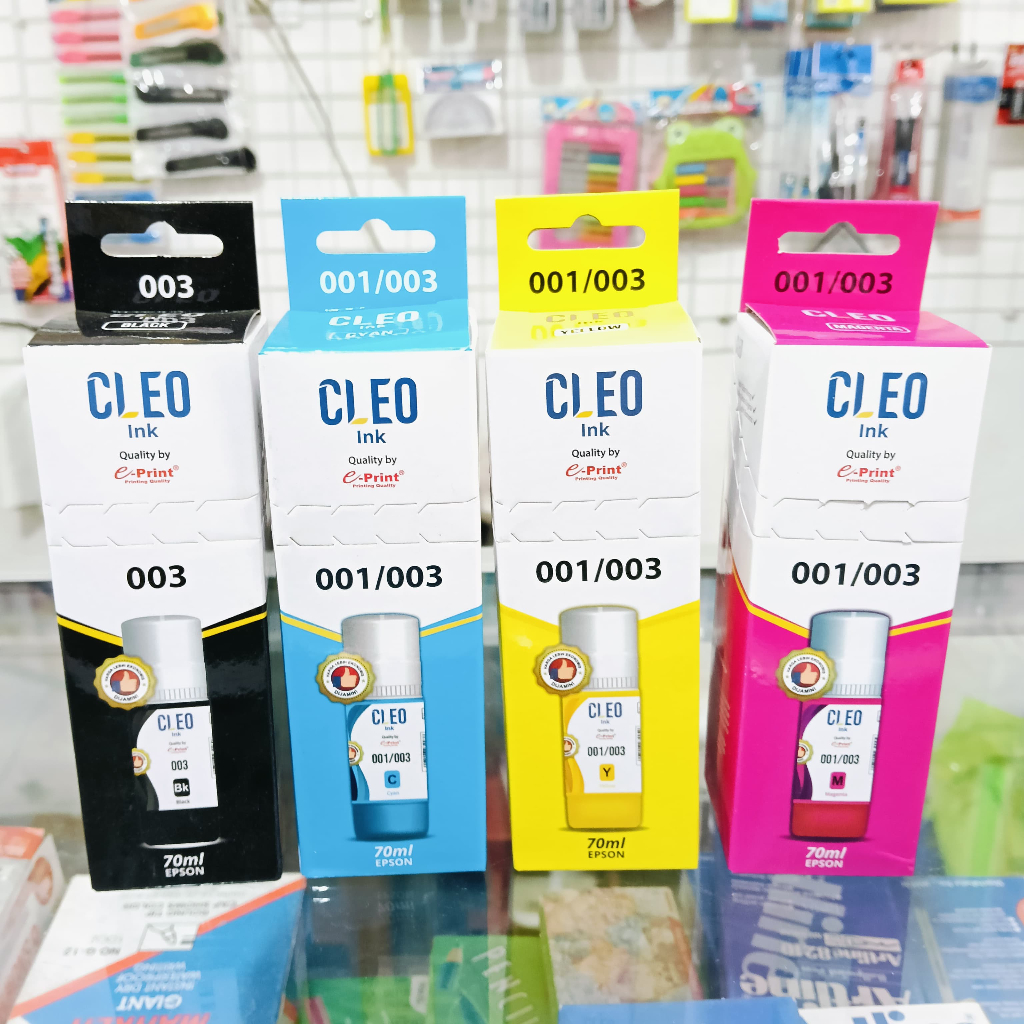 Jual CLEO - TINTA PRINTER EPSON COMPATIBLE 003 SERIES | Shopee Indonesia