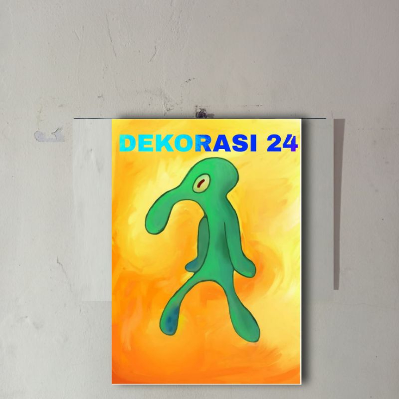 Jual Hiasan Dinding Mahakarya Squidward | Shopee Indonesia