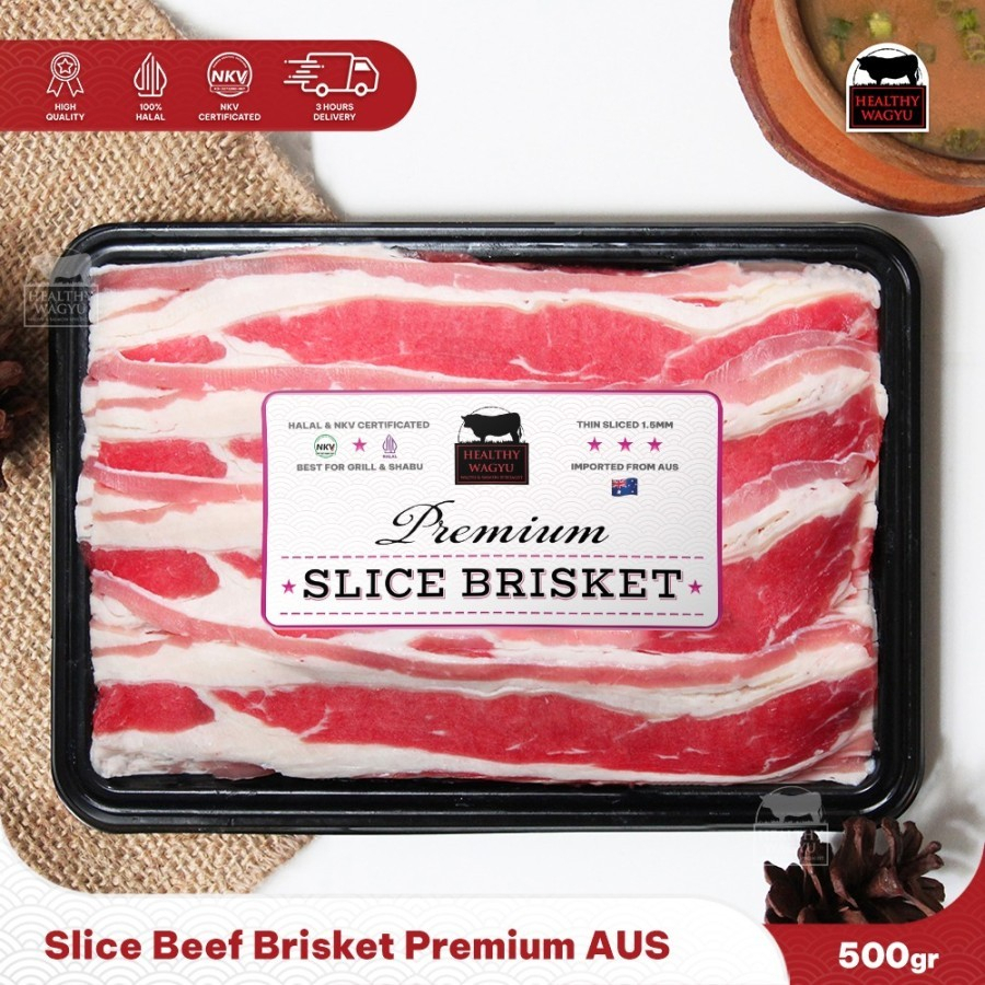 Jual Slice Beef Brisket Premium AUS Daging Yakiniku Shabu Halal ...