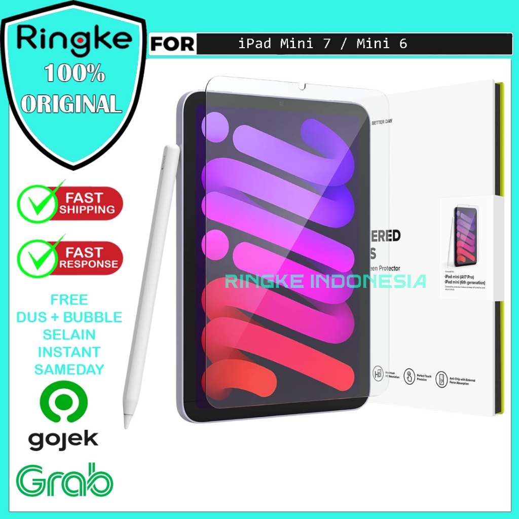 Jual Tempered Glass iPad Mini 7 A17 Pro / Mini 6 Premium Screen ...