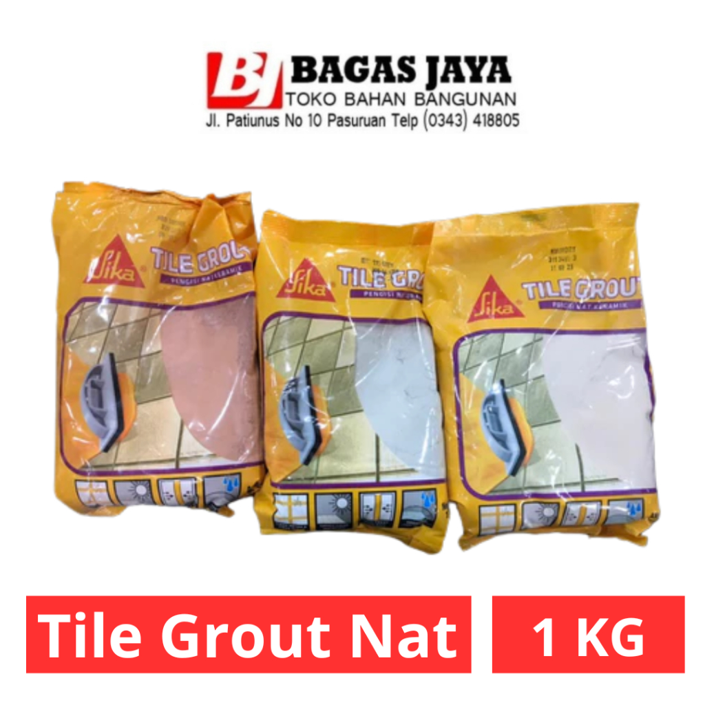 Jual SIKA - Tile Grout / Sika Tile Grout / Sika Nat 1Kg | Shopee Indonesia