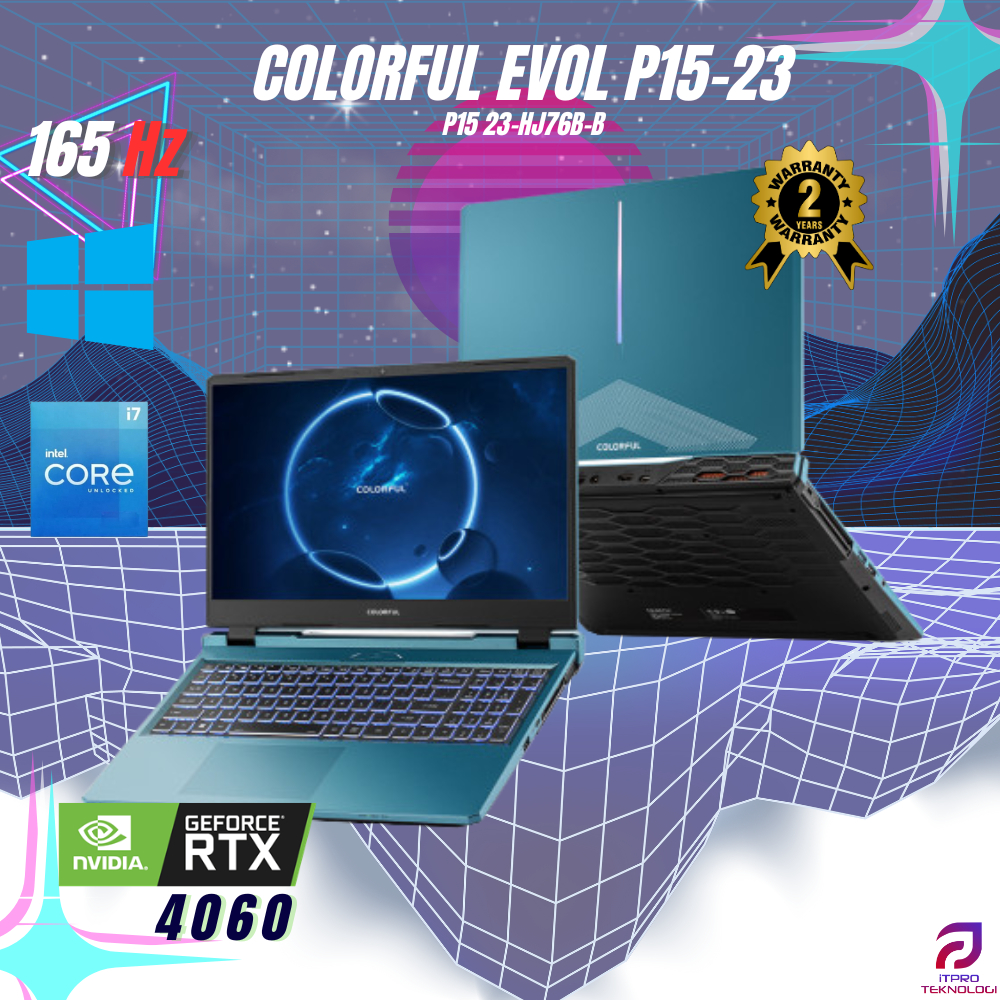 Jual LAPTOP COLORFUL EVOL P15-23 - Intel Core I7 Gen 13620H - NVIDIA RTX 4060 - 165HZ | Shopee ...