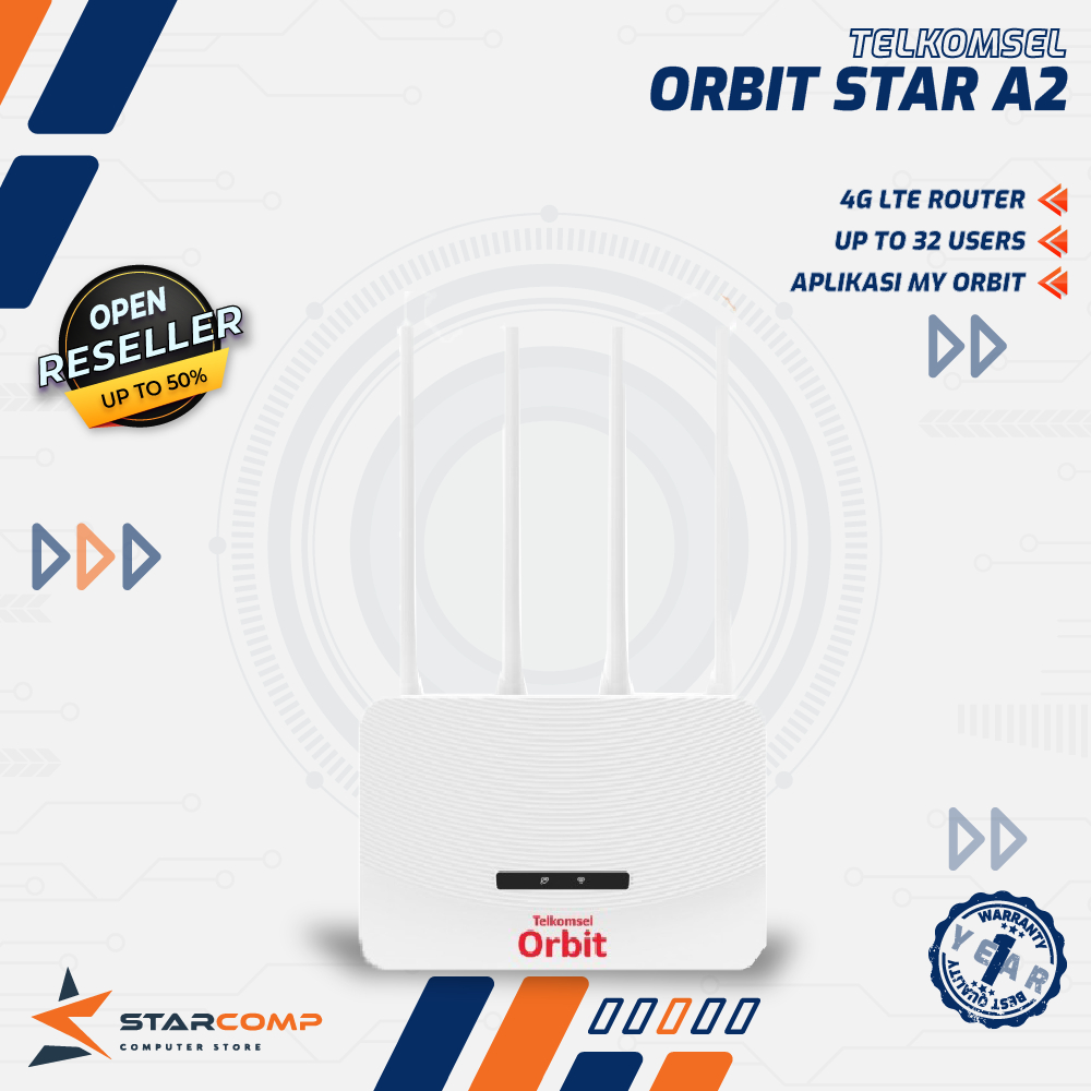 Jual Telkomsel Home Router Orbit Star A2 Modem Router Wifi 4G LTE ...
