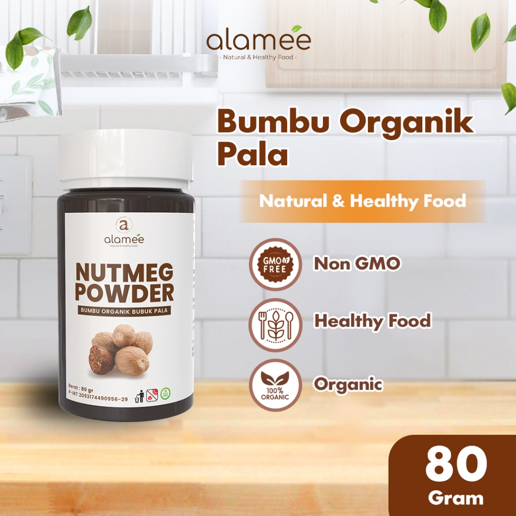 Jual ALAMEE Bumbu Dapur Pala Bubuk Nutmeg Seasoning Powder Rempah Murni ...