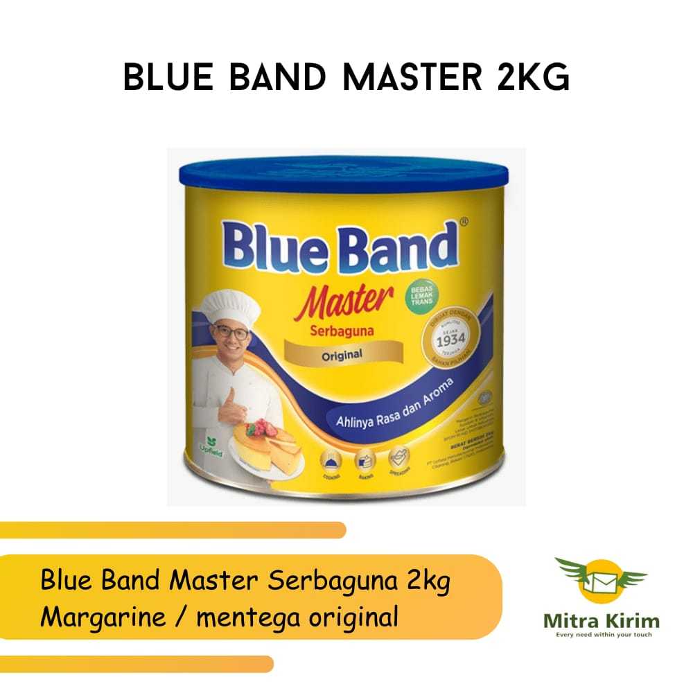 Jual Blue Band Master Serbaguna Original 2KG Margarine / Mentega (Gojek ...