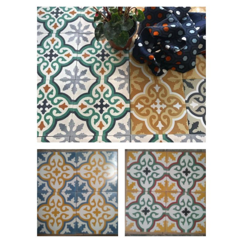 Jual Tegel Motif Java Mini 20x20cm Ubin Tekel Lantai Keramik Jadul ...