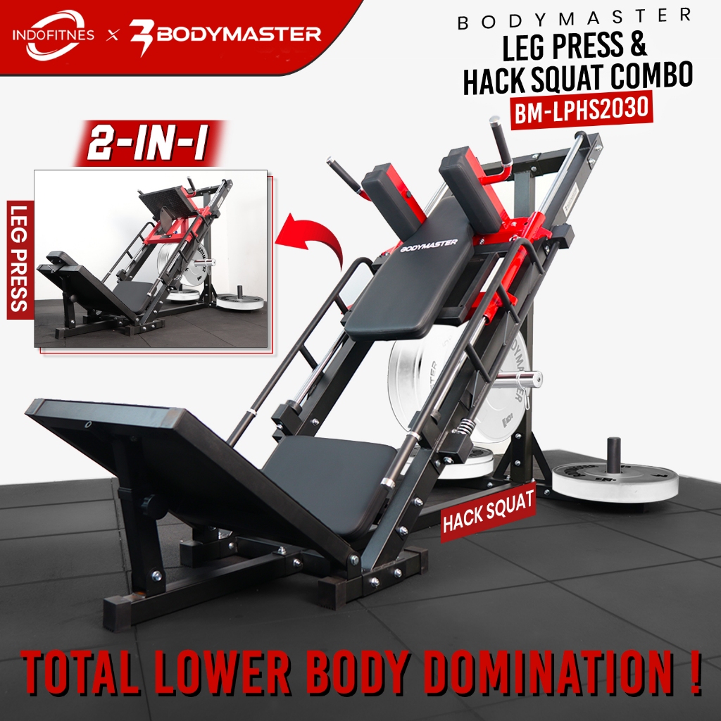 Jual BODYMASTER Leg Press Hack Squat Combo 2in1 BM-LPHS2030, leg ...