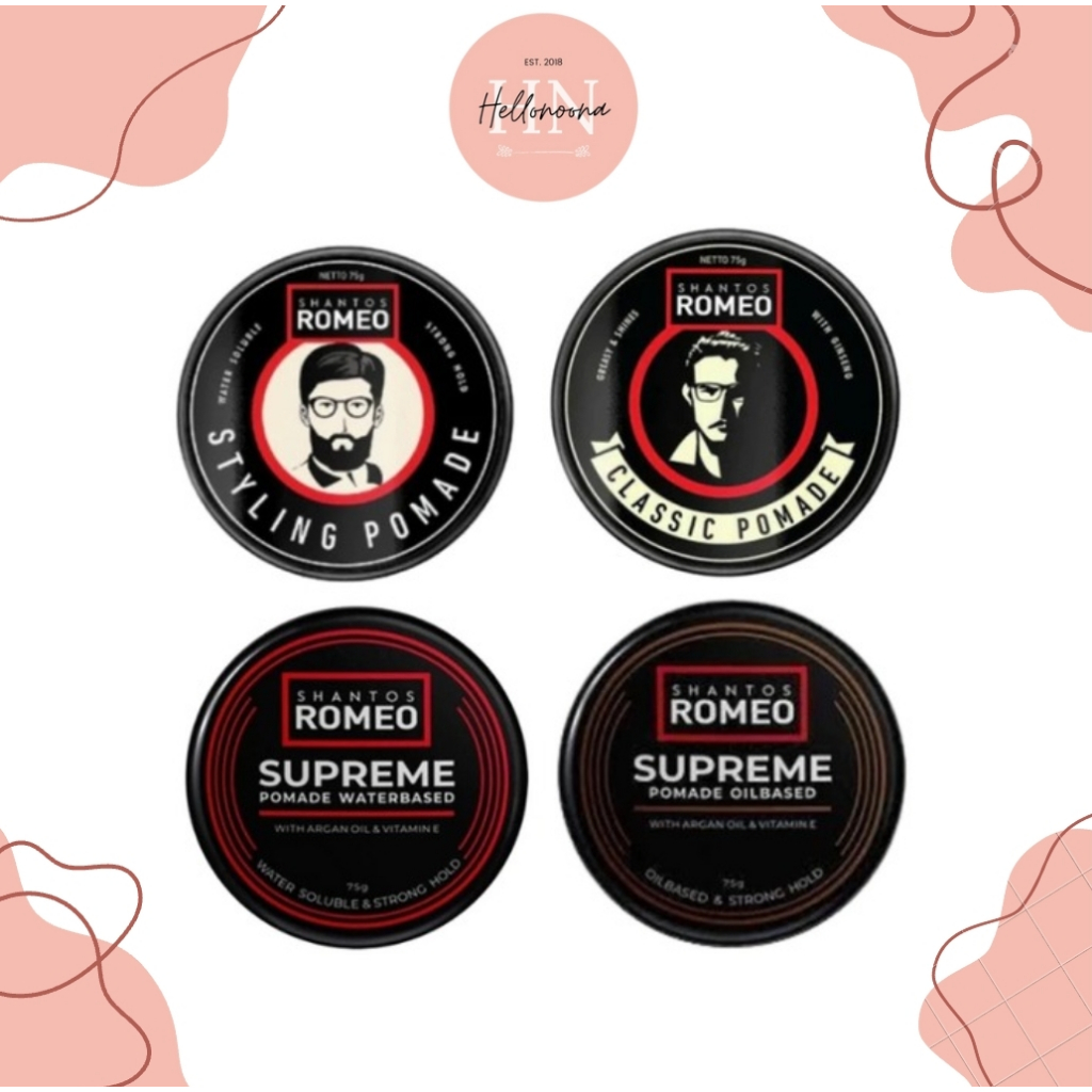 Jual SHANTOS ROMEO - Styling Pomade | Classic Pomade | Supreme Pomade ...