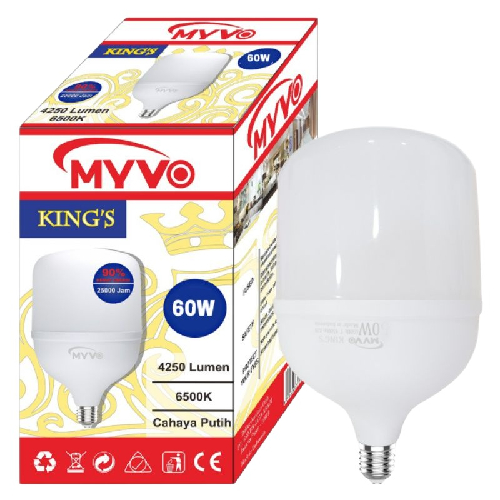 Jual Lampu Led 60 Watt Myvo King Capsule Bulb Putih | Shopee Indonesia
