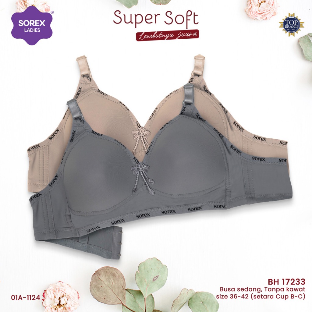 Jual Bra BH Basic Tanpa kawat 17233 Sorex | Shopee Indonesia
