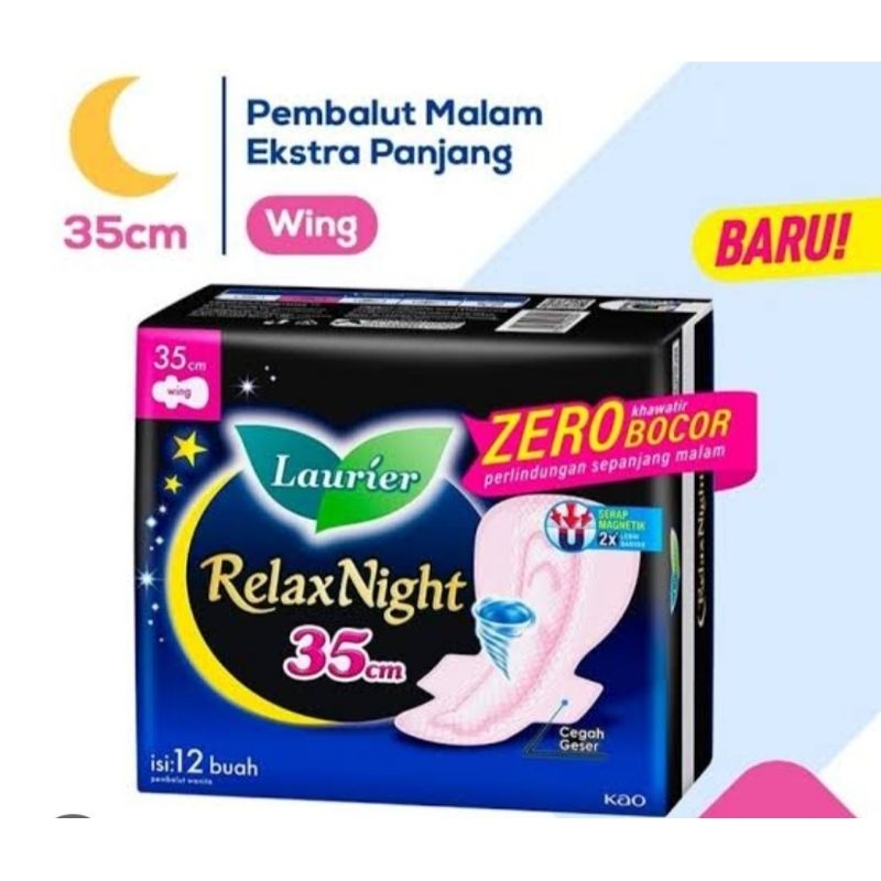 Jual Laurier Night 35 cm isi 12 pcs | Shopee Indonesia