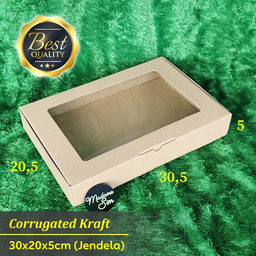 Jual BOX PACKING - KOTAK - KARDUS - DUS 30x20x5 - JENDELA (ISI : 10 PCS ...