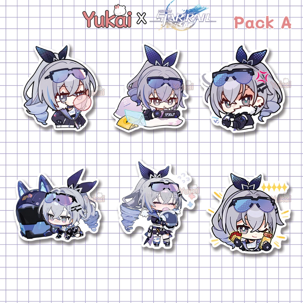 Jual Stiker Pack Silver Wolf Honkai Star Rail (HSR) Premium, Sticker ...