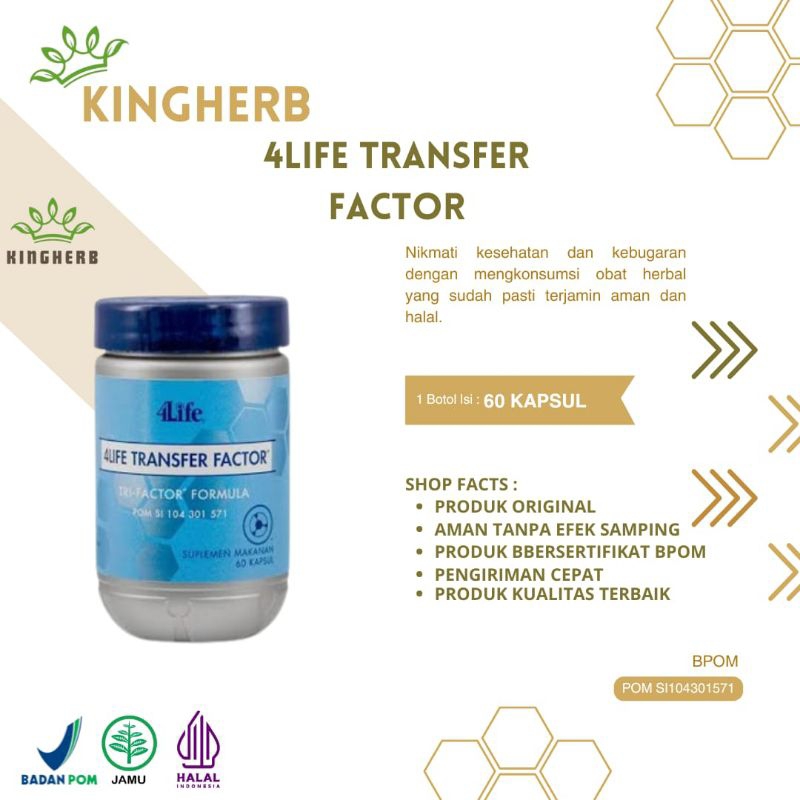 Jual 4Life Transfer Factor Tri Formula Asli Original Bpom Resmi Isi 60 ...