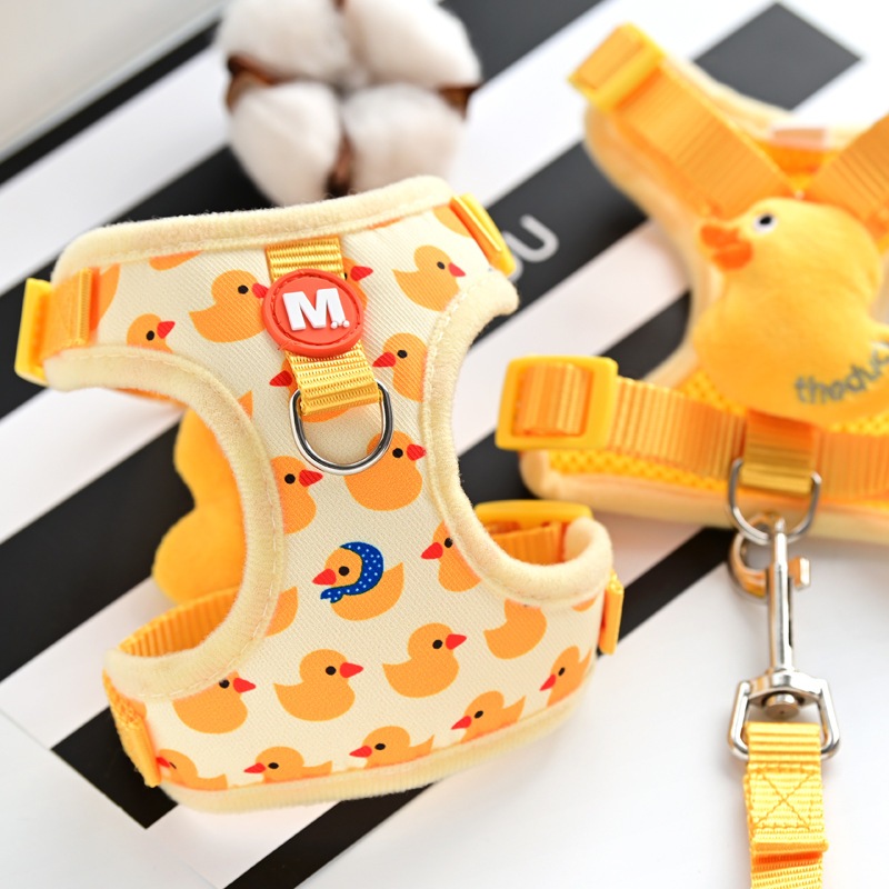 Jual Harness Leash tuntun termasuk tali motif bebek gajah untuk Anabul ...
