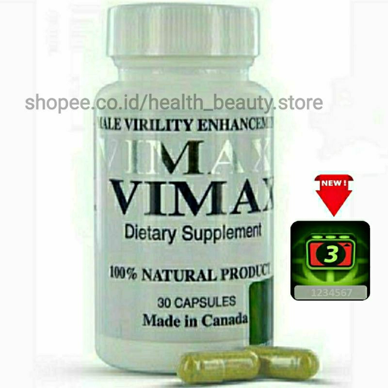 Jual Distributor Resmi VIMAX Canada Original 🇨🇦 100% Asli Obat Herbal Code Valid 30 Capsule ...