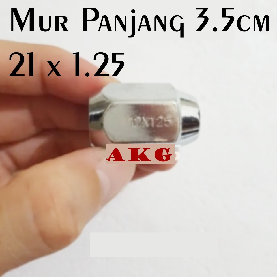Jual [16 biji] Mur Baut Roda Velg Ban Mobil Lugnut / Lug nut Ukuran 1. ...